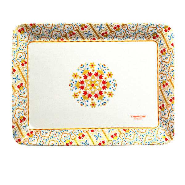 Mugal Melamine Ethnic Tray (Set of 3) – Tibros